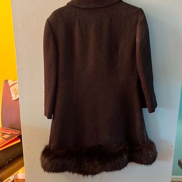 Golet | Jackets & Coats | 6s Golet Mod Fur Coat Black Rhinestone ...